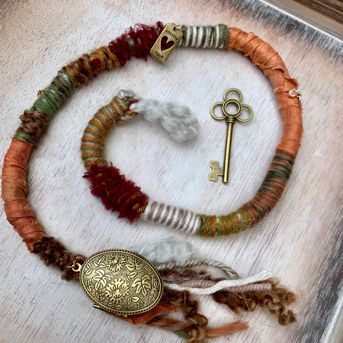 24” Hippie Medallion Locket – Treasures By Tay